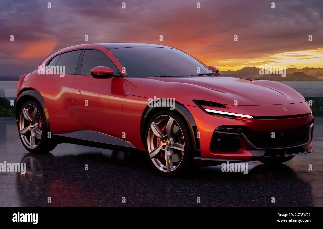 Ferrari Purosangue :Ferrari's first ever SUV Stock Photo - Alamy