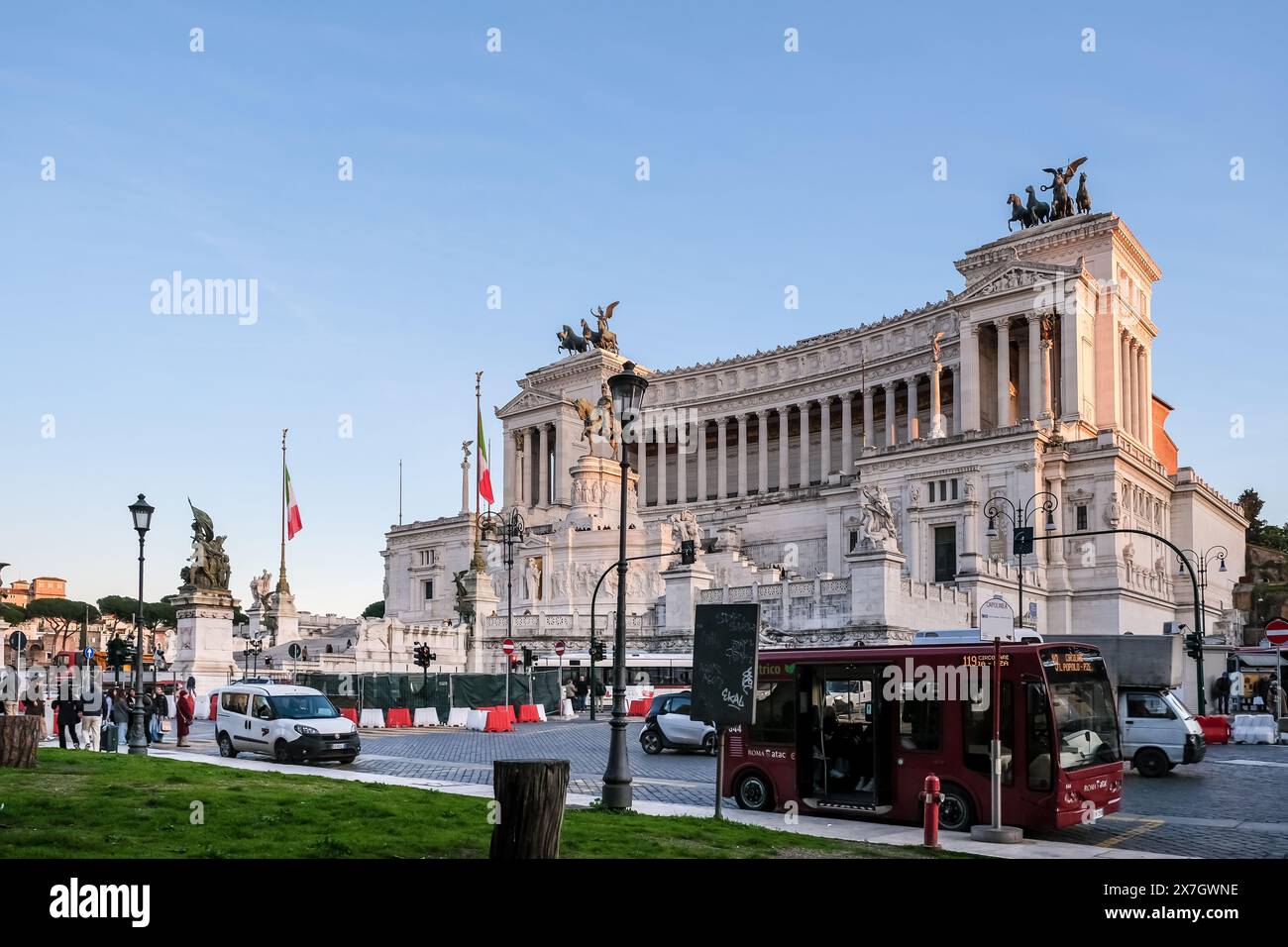 Detail of the Victor Emmanuel II National Monument (1885-1935) in Rome ...