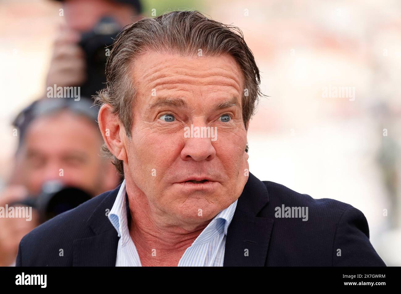 Dennis Quaid poses at the photo call of 'The Substance' during the 77th ...