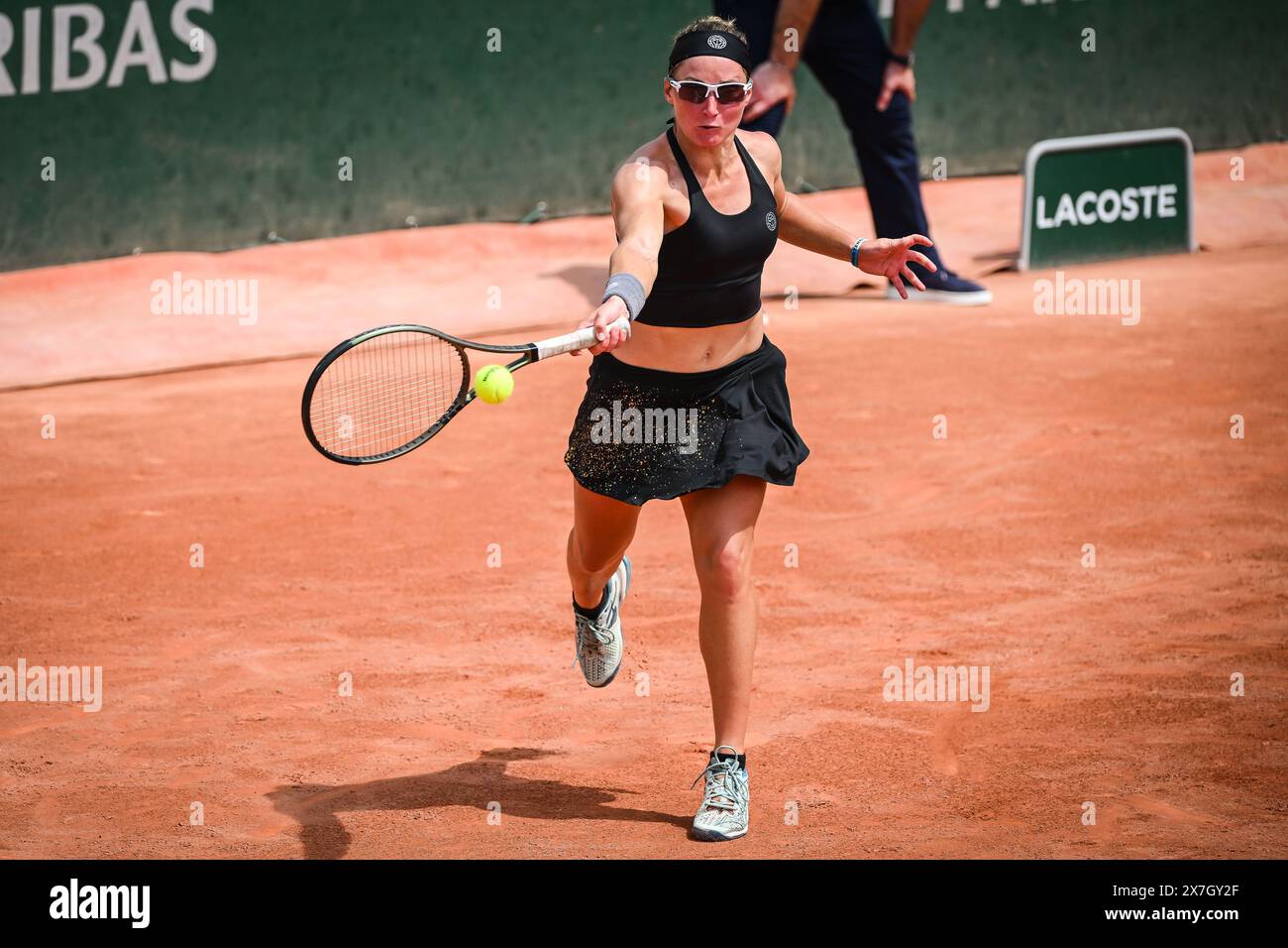 Carole MONNET of France during first qualifying day of Roland-Garros ...