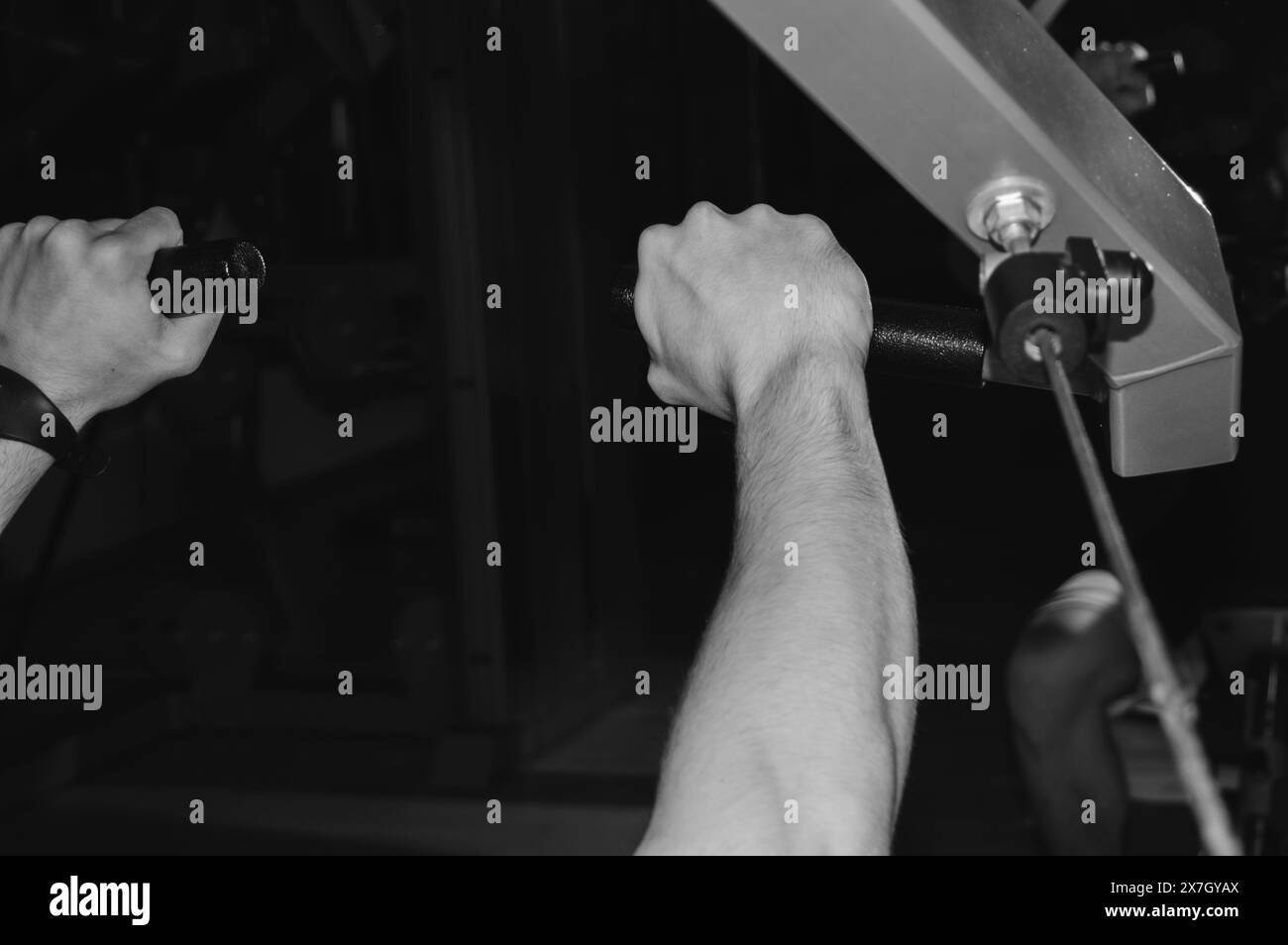 Bodybuilding arm Black and White Stock Photos & Images - Alamy