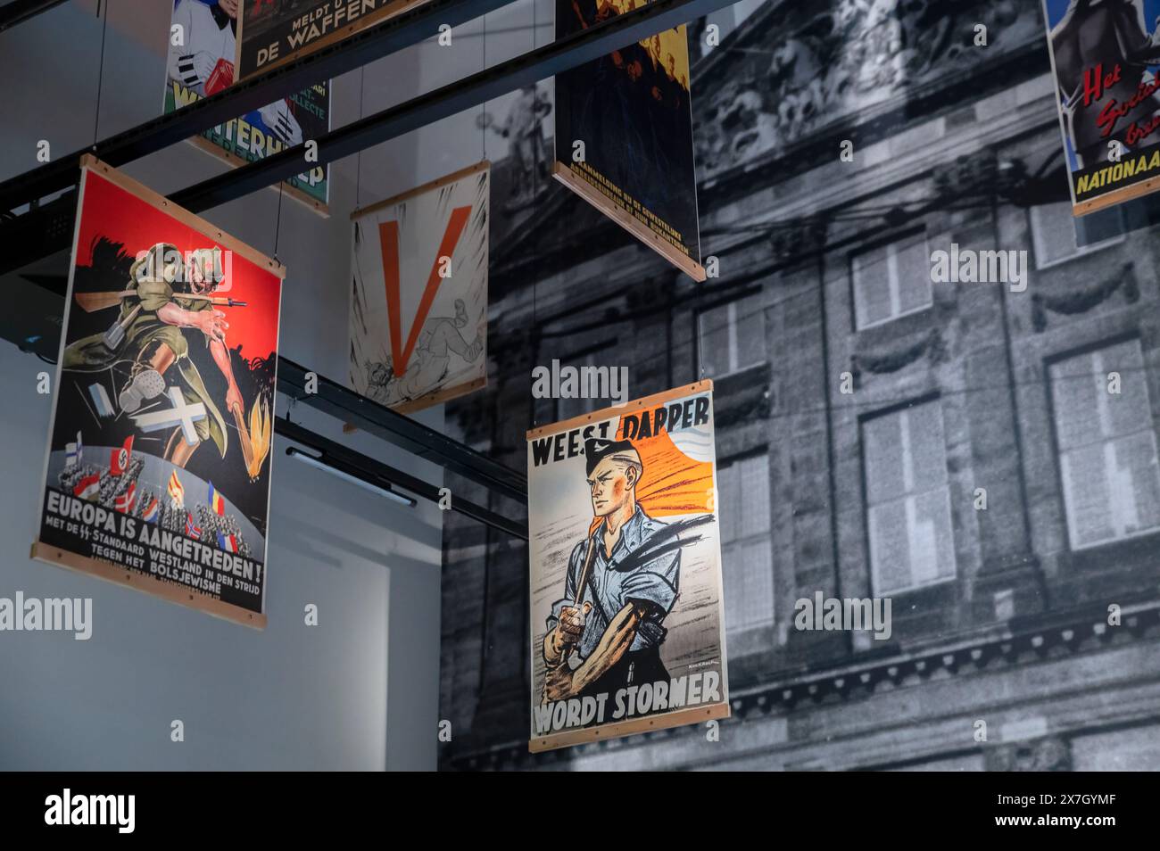 Propaganda Posters Inside At The Resistance Museum At Amsterdam The ...