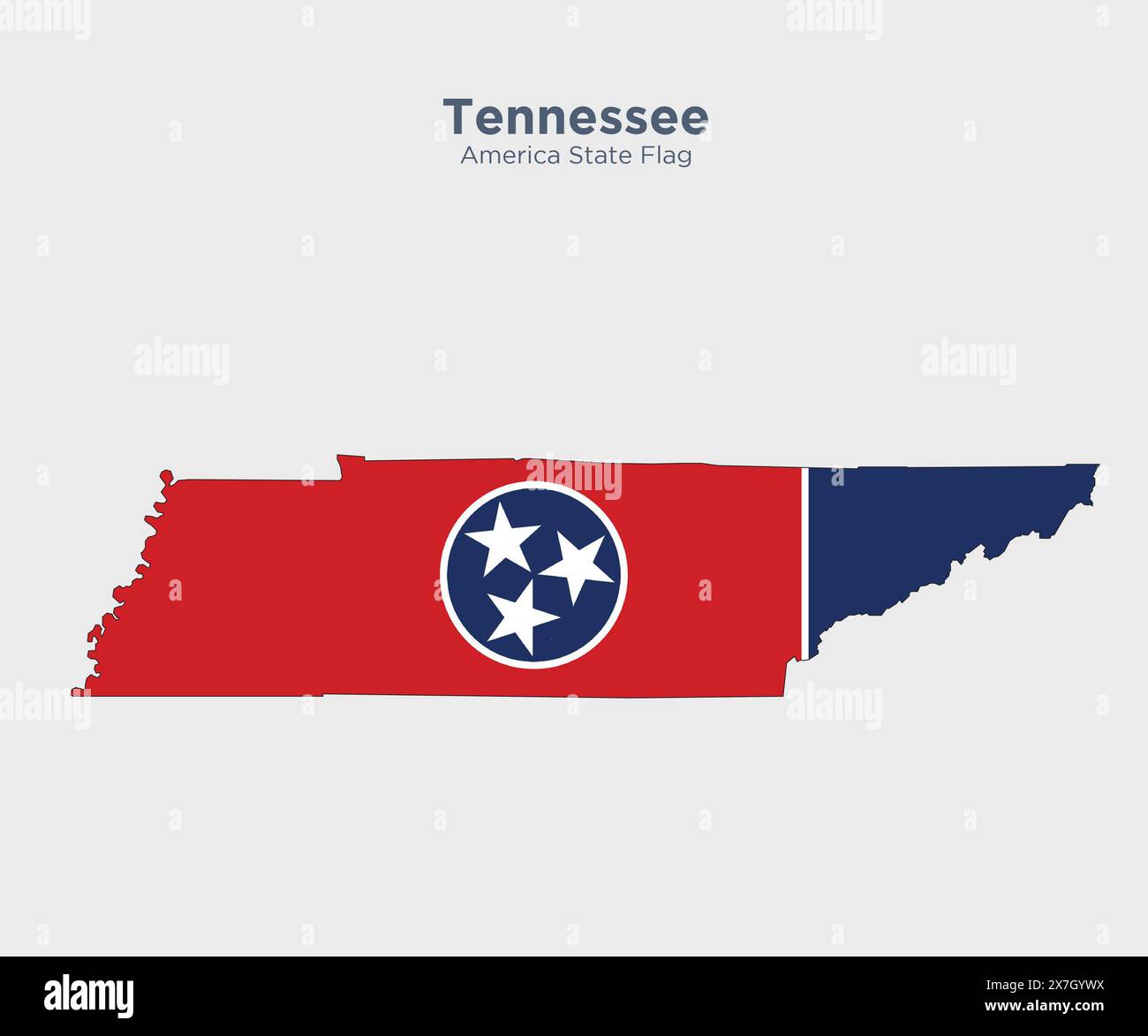 Tennessee flag and map. Flags of the U.S. states and territories ...