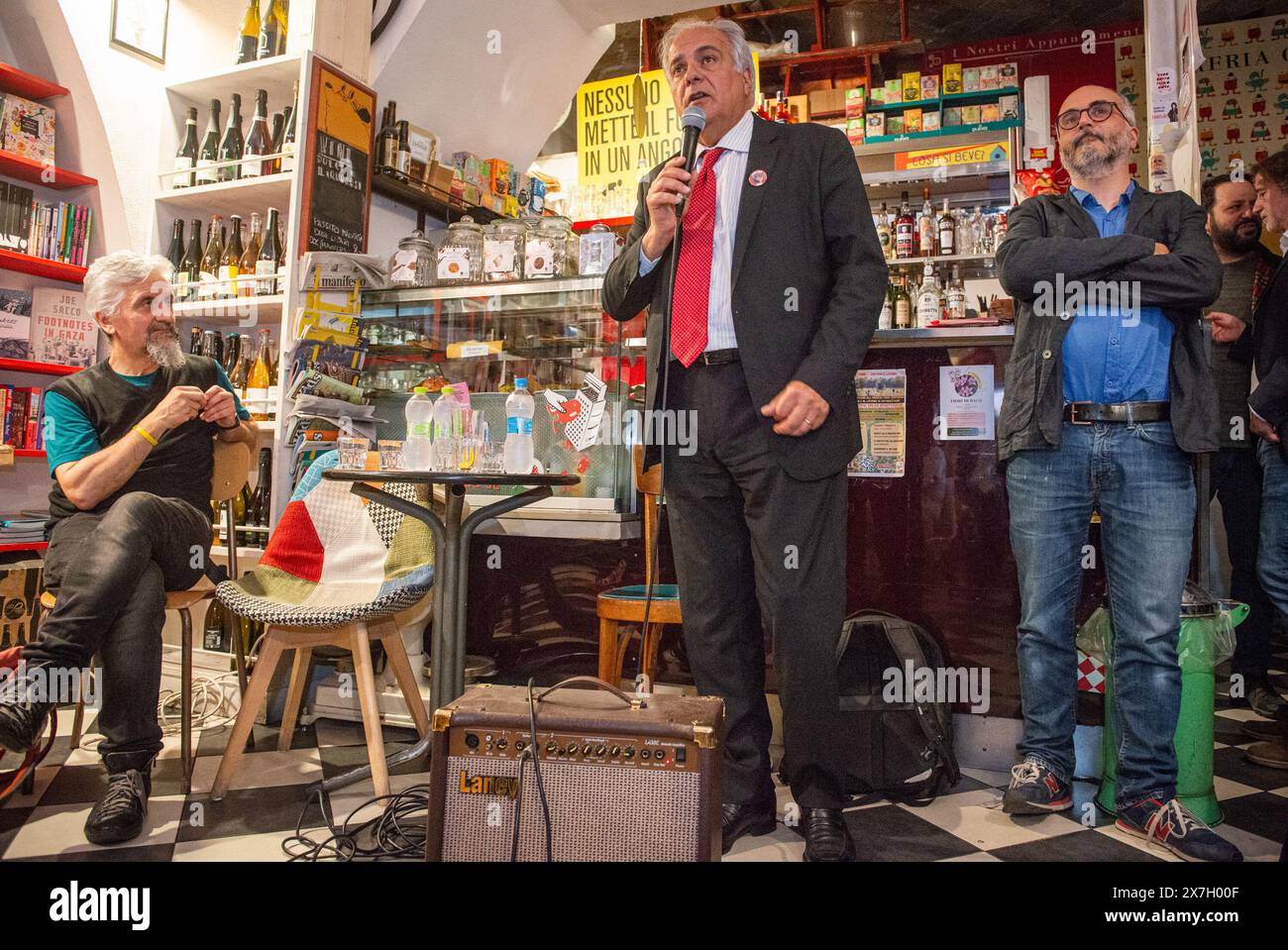 Europee incontro alla Libreria Giufà a San Lorenzo con Roberto Salis ...