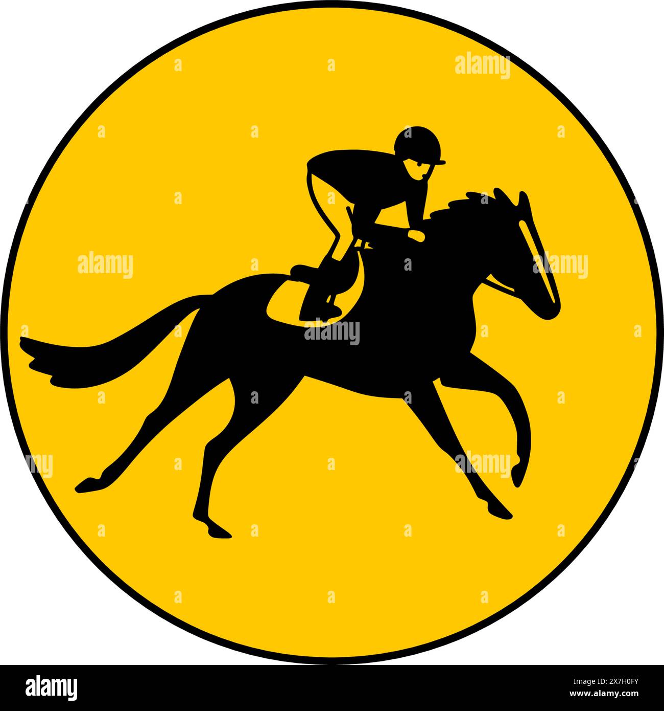 Horse Jockey Badge, design logo Stock Vector Image & Art - Alamy