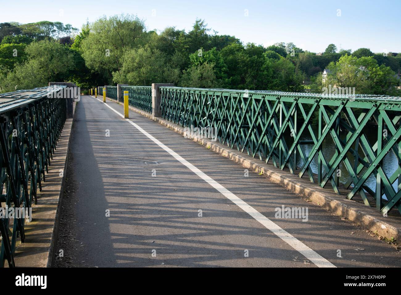 The narrow bridge over the River Lune at Halton. This was constructed ...