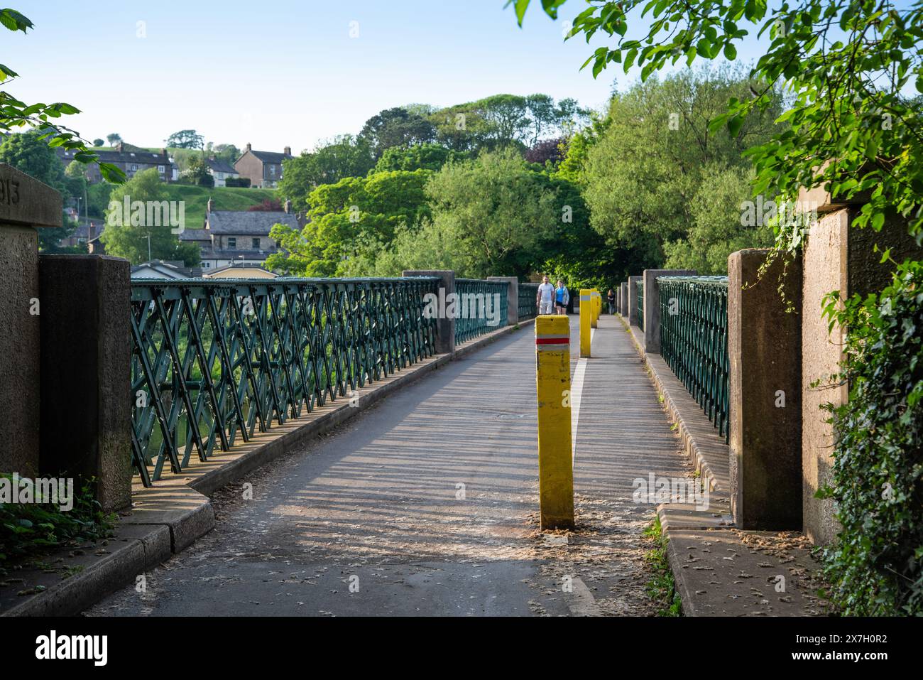 The narrow bridge over the River Lune at Halton. This was constructed ...