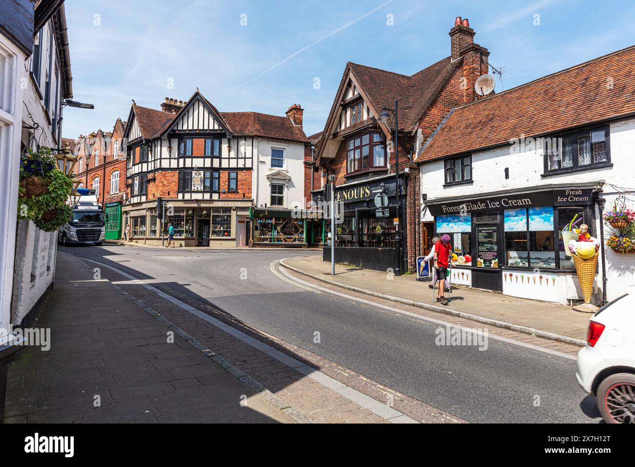 Lyndhurst, New Forest, Hampshire, uk, England, Lyndhurst village ...