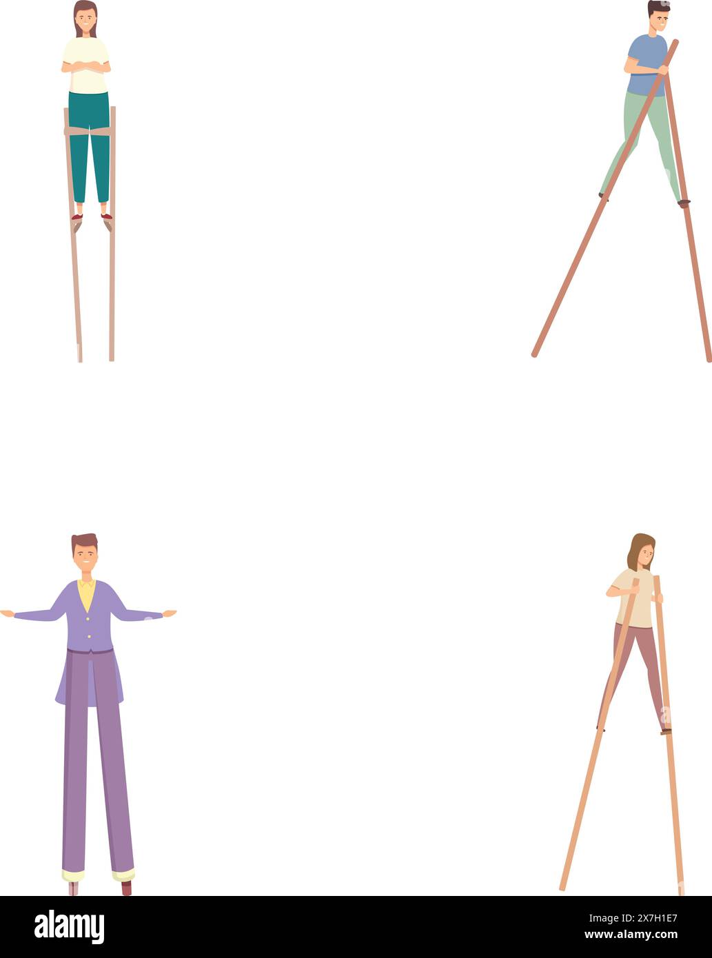 Stilt walking and circus hi-res stock photography and images - Alamy