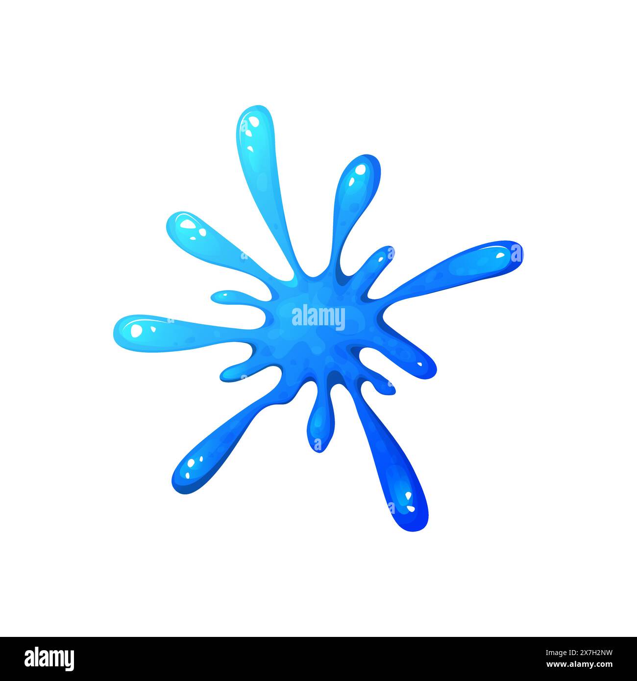 Dripping slime, splash cartoon element. Colorful spot ink shape. Jelly ...