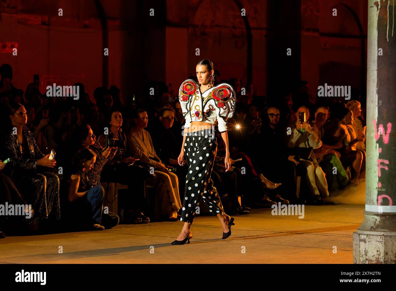 A model walks the runway during the ROMANCE WAS BORN show during ...