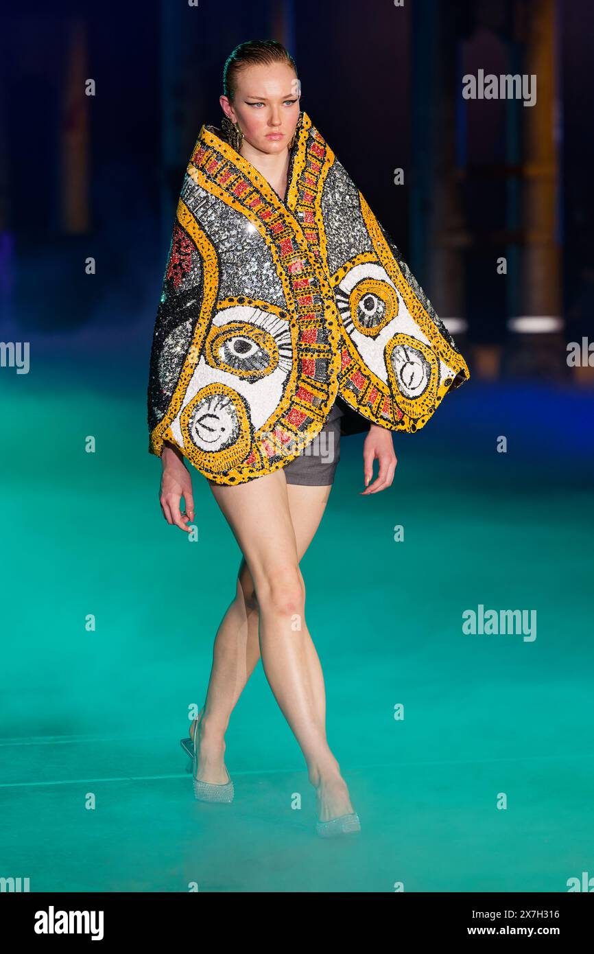 A model walks the runway during the ROMANCE WAS BORN show during ...