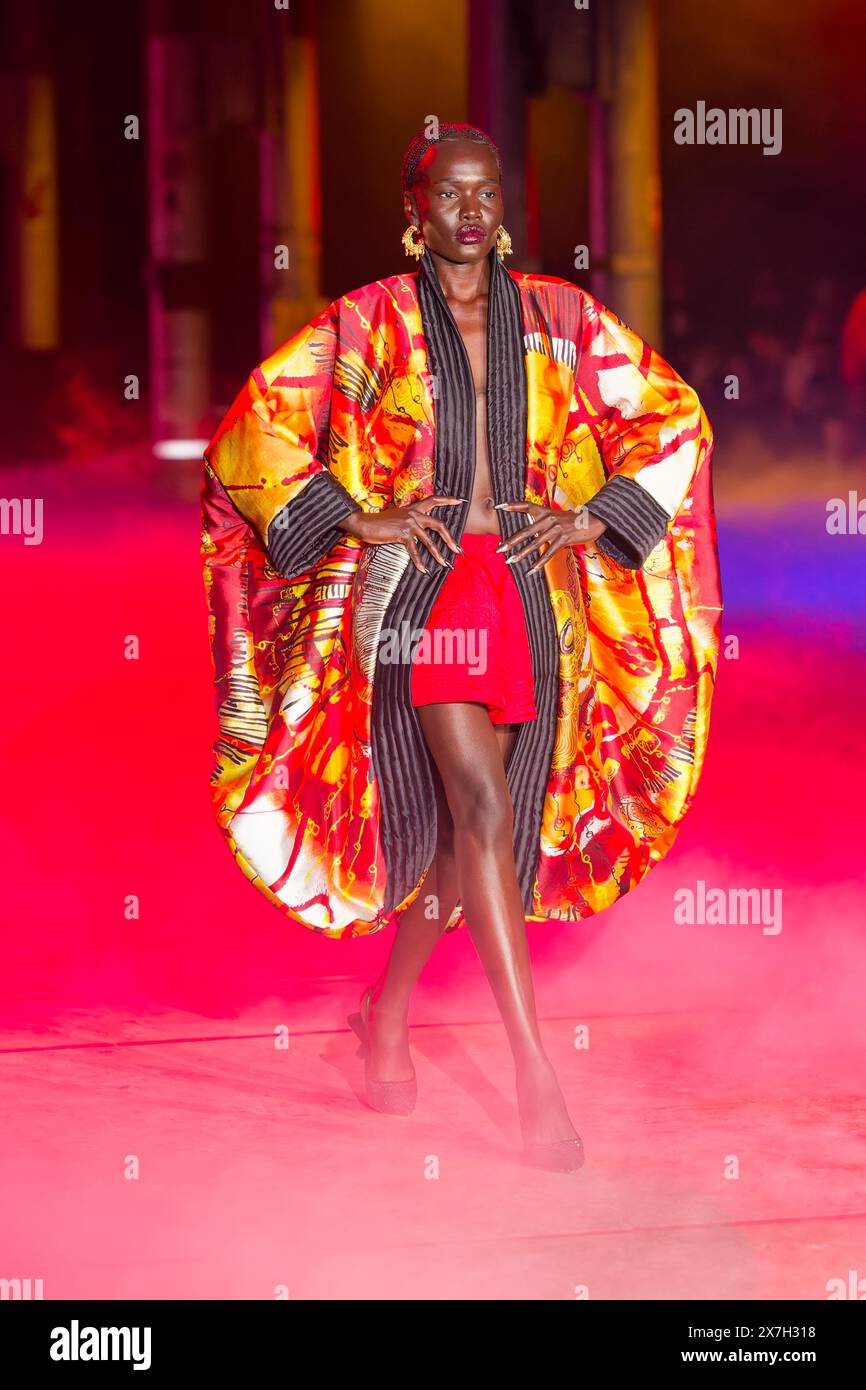 A model walks the runway during the ROMANCE WAS BORN show during ...