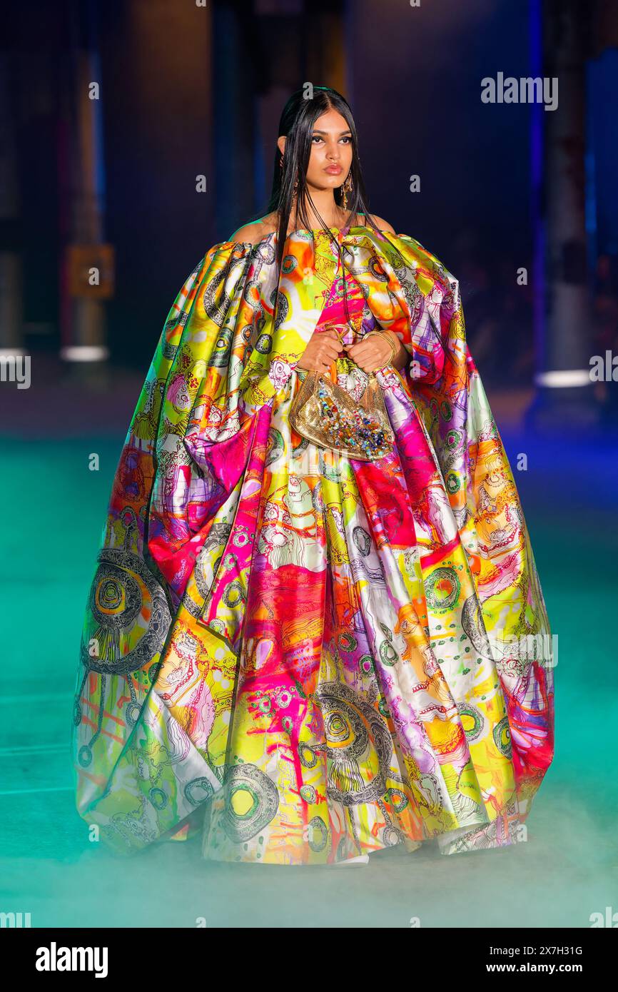 A model walks the runway during the ROMANCE WAS BORN show during ...