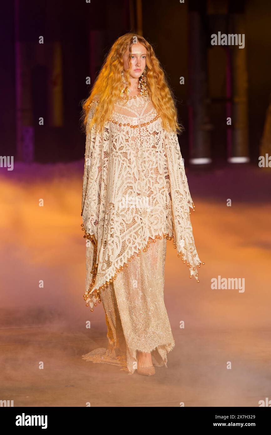 A model walks the runway during the ROMANCE WAS BORN show during ...