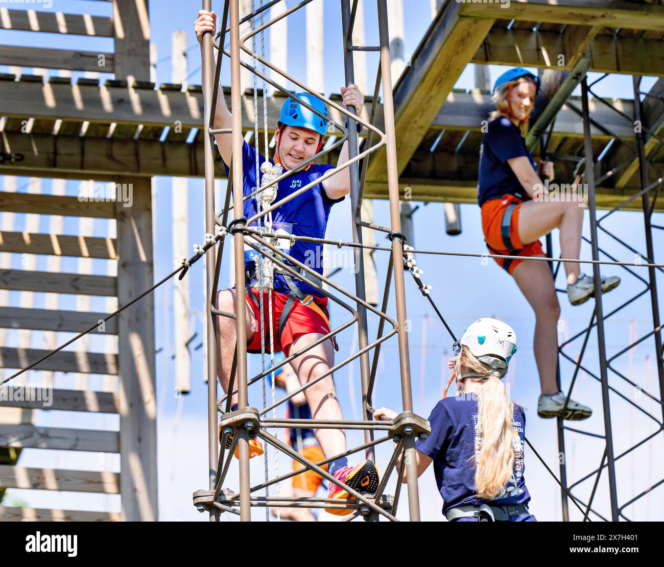 Broenderslev, Denmark. 20th May, 2024. Crown Prince Christian is ...