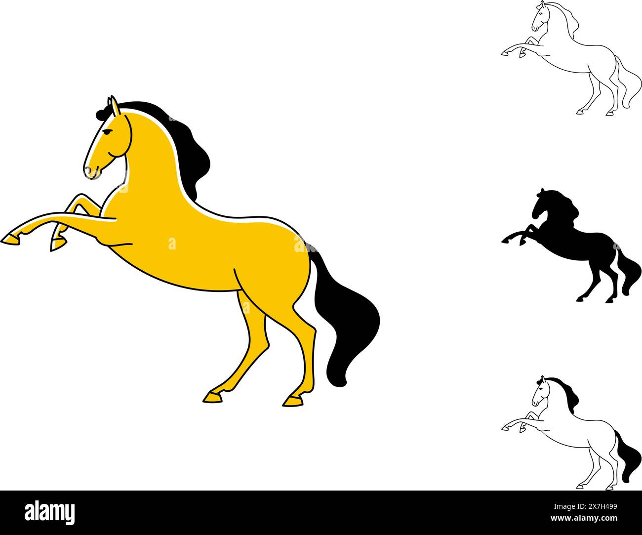 Side view hoof Cut Out Stock Images & Pictures - Alamy