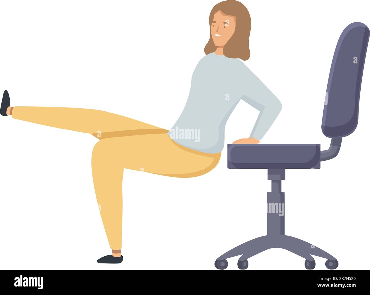 Healthy habits in office Stock Vector Images - Alamy