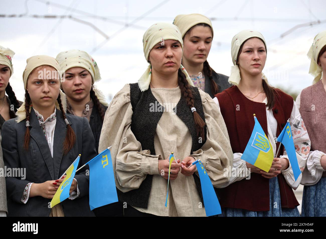 ODESA, UKRAINE - MAY 18, 2024 - Actors perform at the Odesa Railway ...