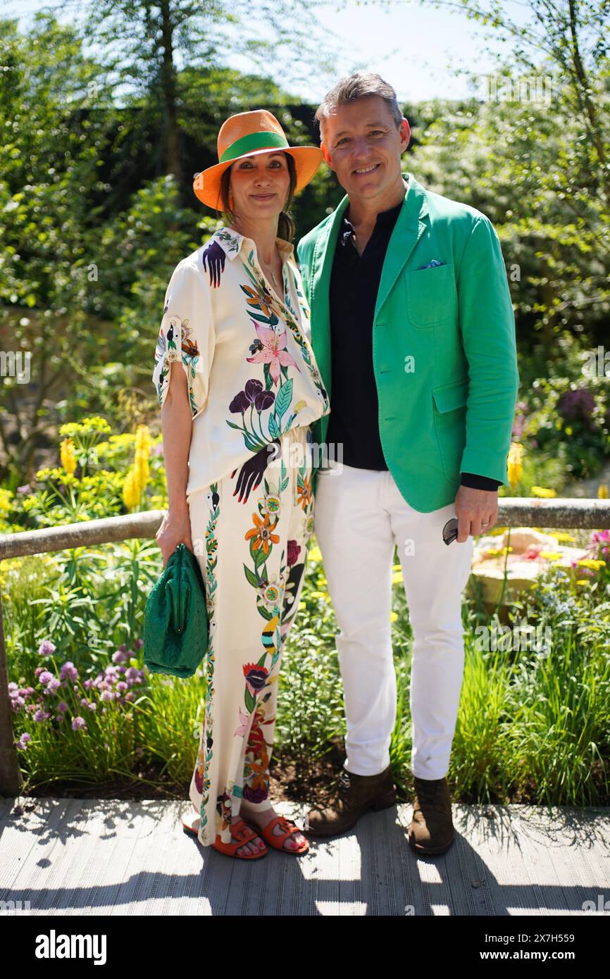 Annie and Ben Shephard attend the RHS Chelsea Flower Show at the Royal ...