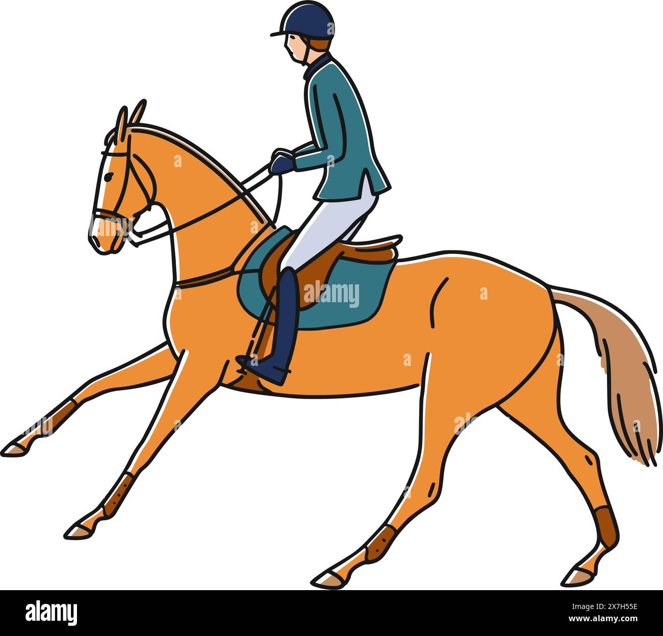 Cantering Stock Vector Images - Alamy