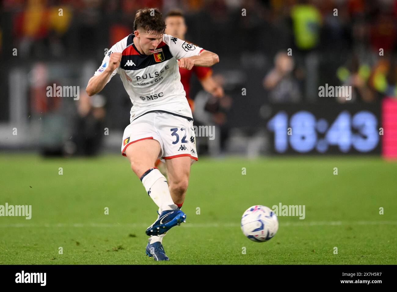 Morten Frendrup of Genoa CFC in action during the Serie A football ...