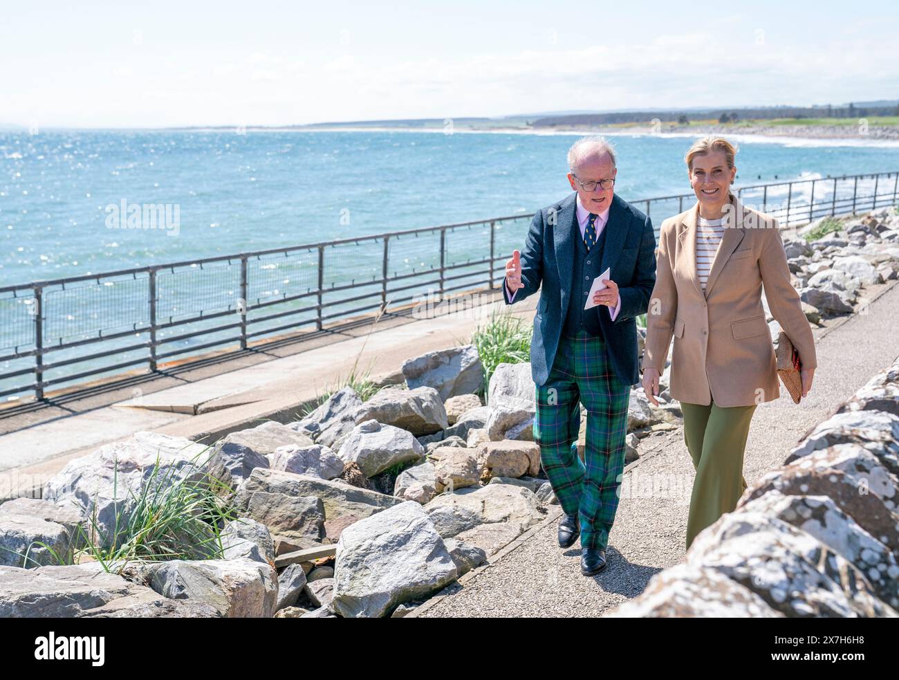 The Duchess of Edinburgh with Lord Lieutenant Patrick Marriott during a ...