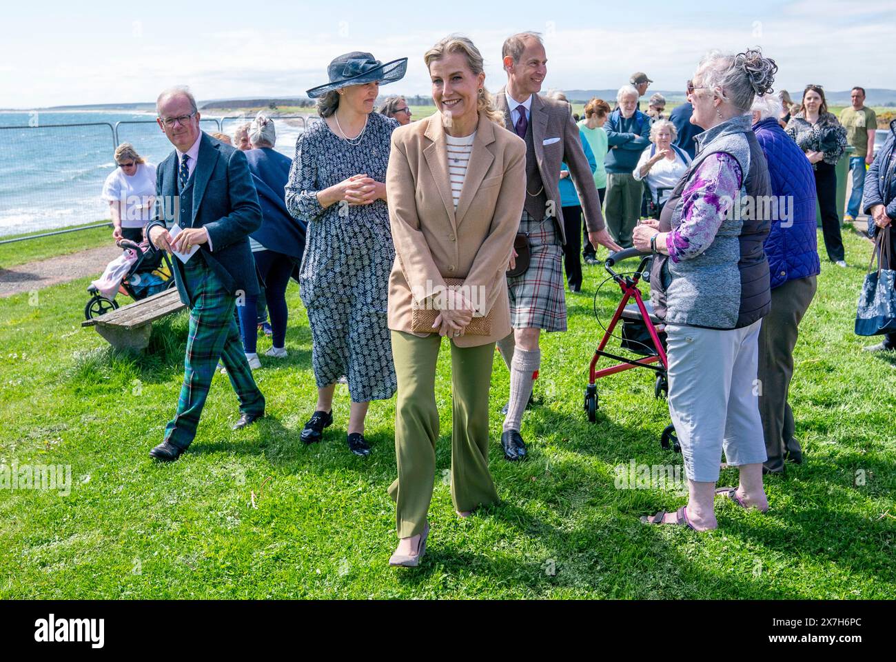 The Duchess of Edinburgh during a visit to Golspie, Sutherland. Picture ...