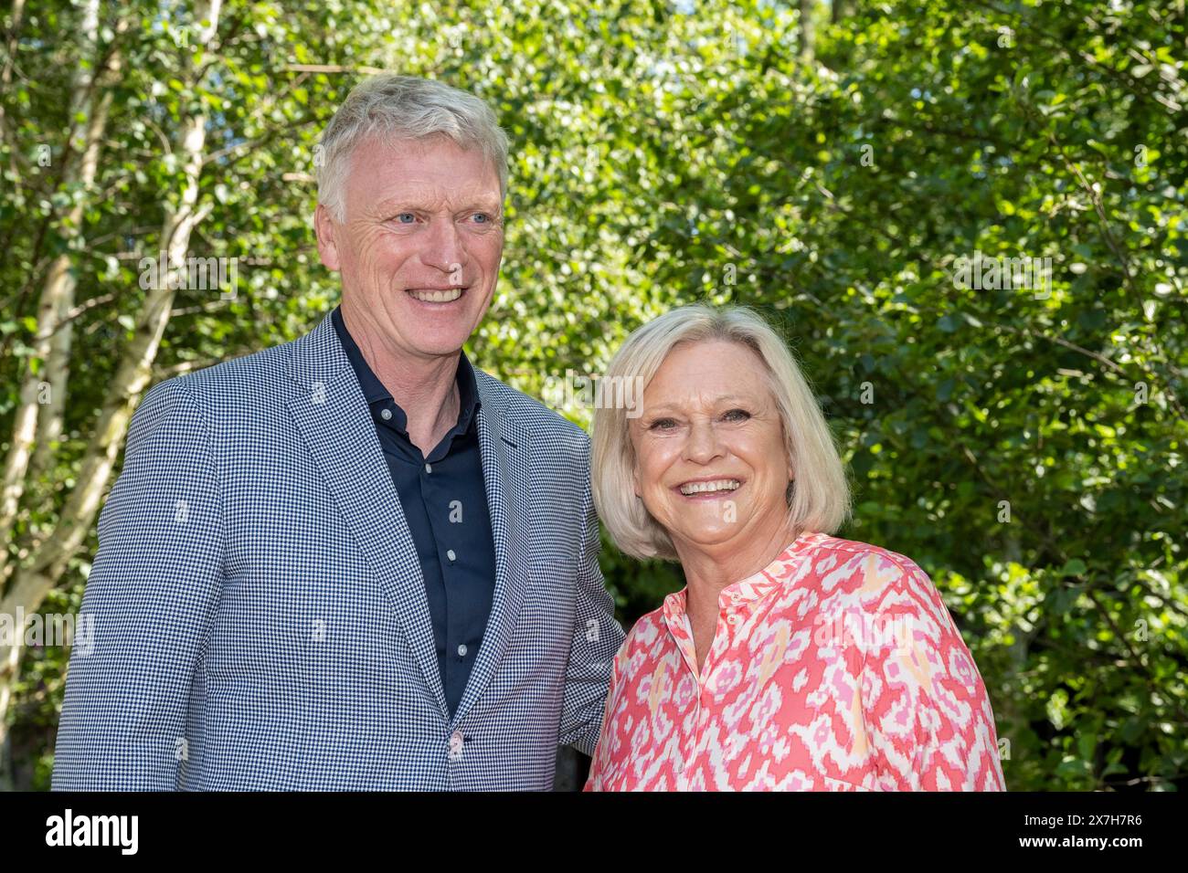 London, UK. 20 May 2024. David Moyes and Sue Barker at the Muscular ...