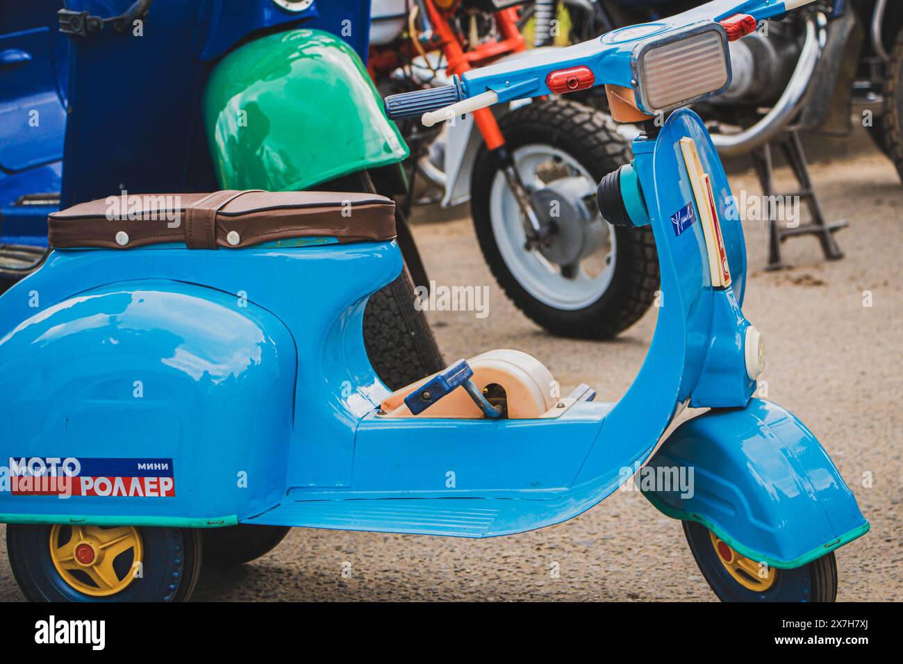 Vintage Russian and Soviet retro motorcycles and mopeds. Tver, Russia ...