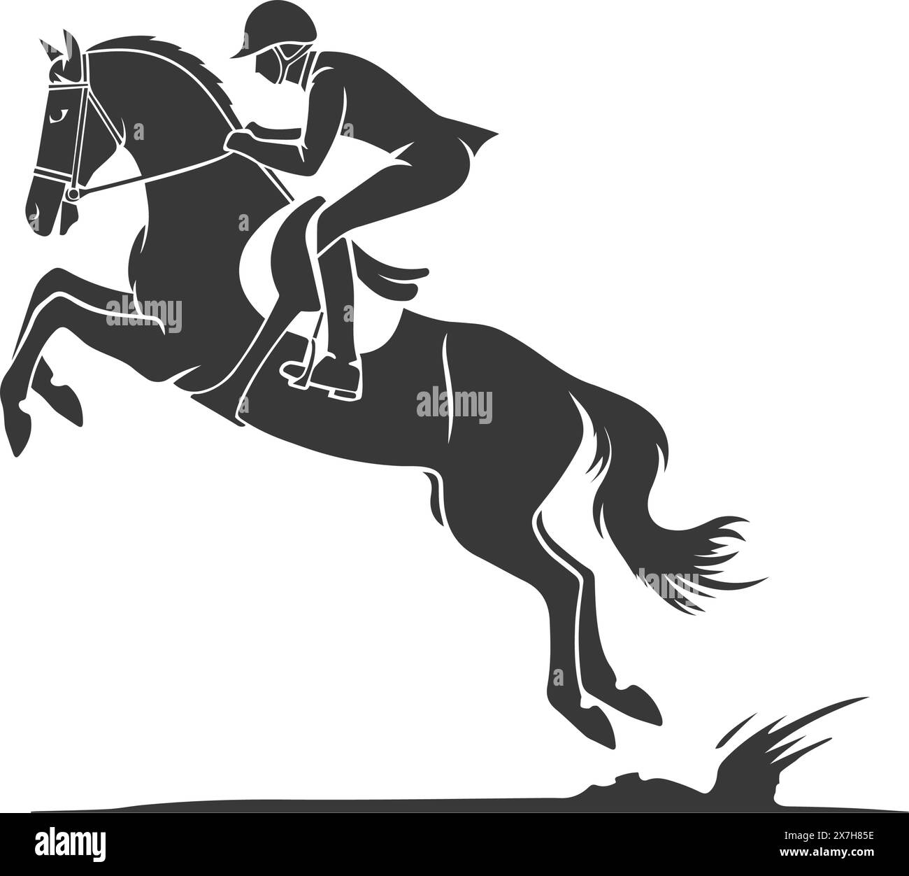 Competitions equestrian show jumping,, vector Stock Vector Image & Art ...