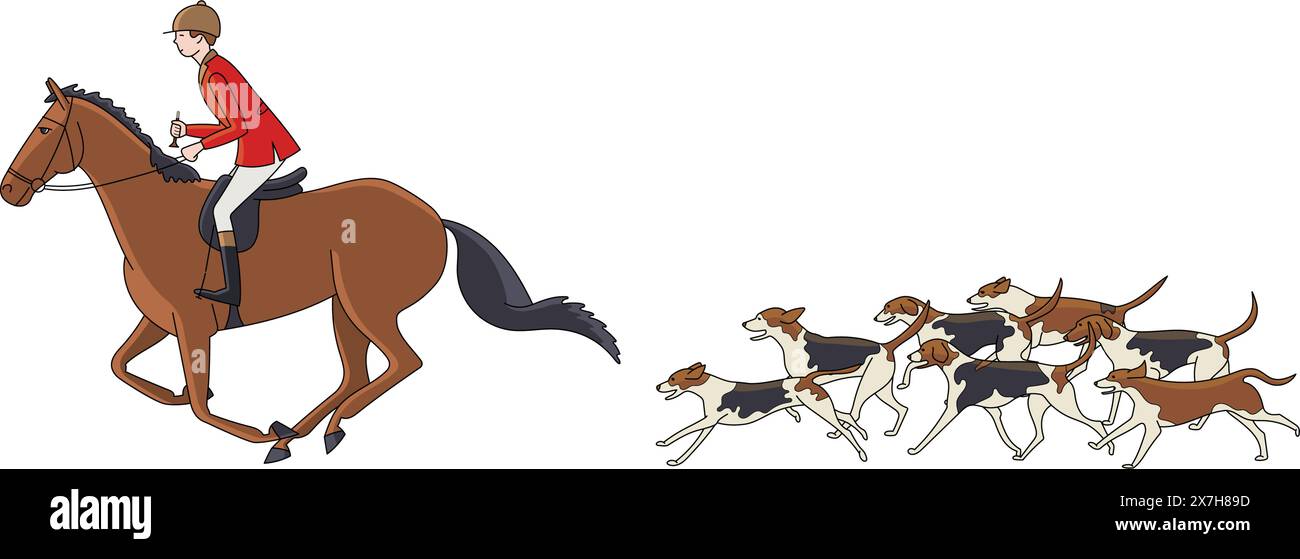 Hunt follower Stock Vector Images - Alamy