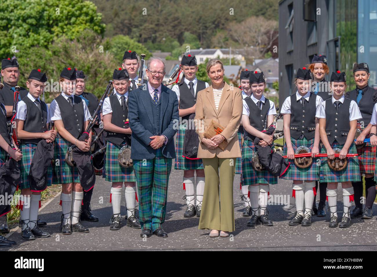 The Duchess of Edinburgh with Lord Lieutenant Patrick Marriott and ...