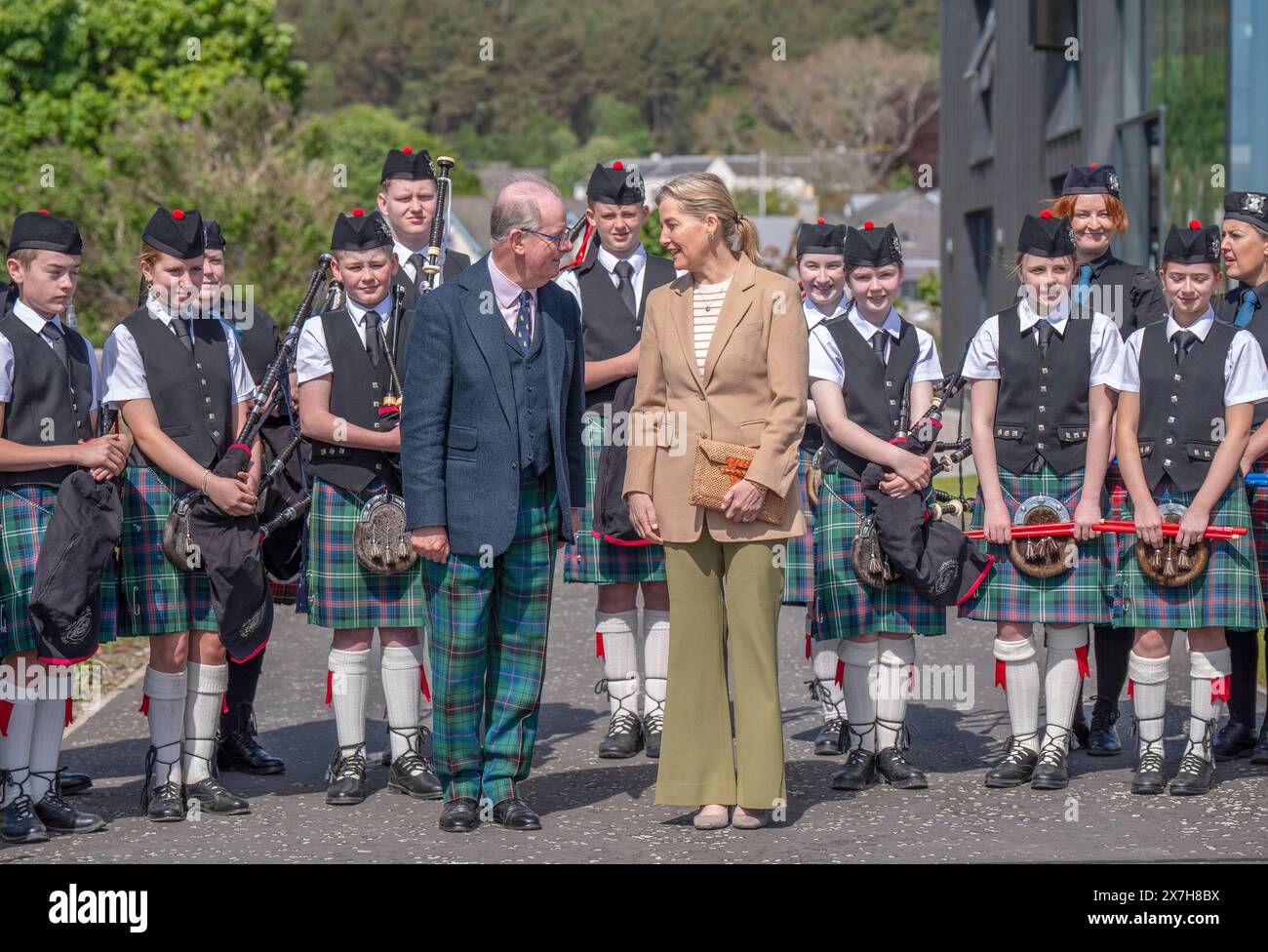 The Duchess of Edinburgh with Lord Lieutenant Patrick Marriott and ...