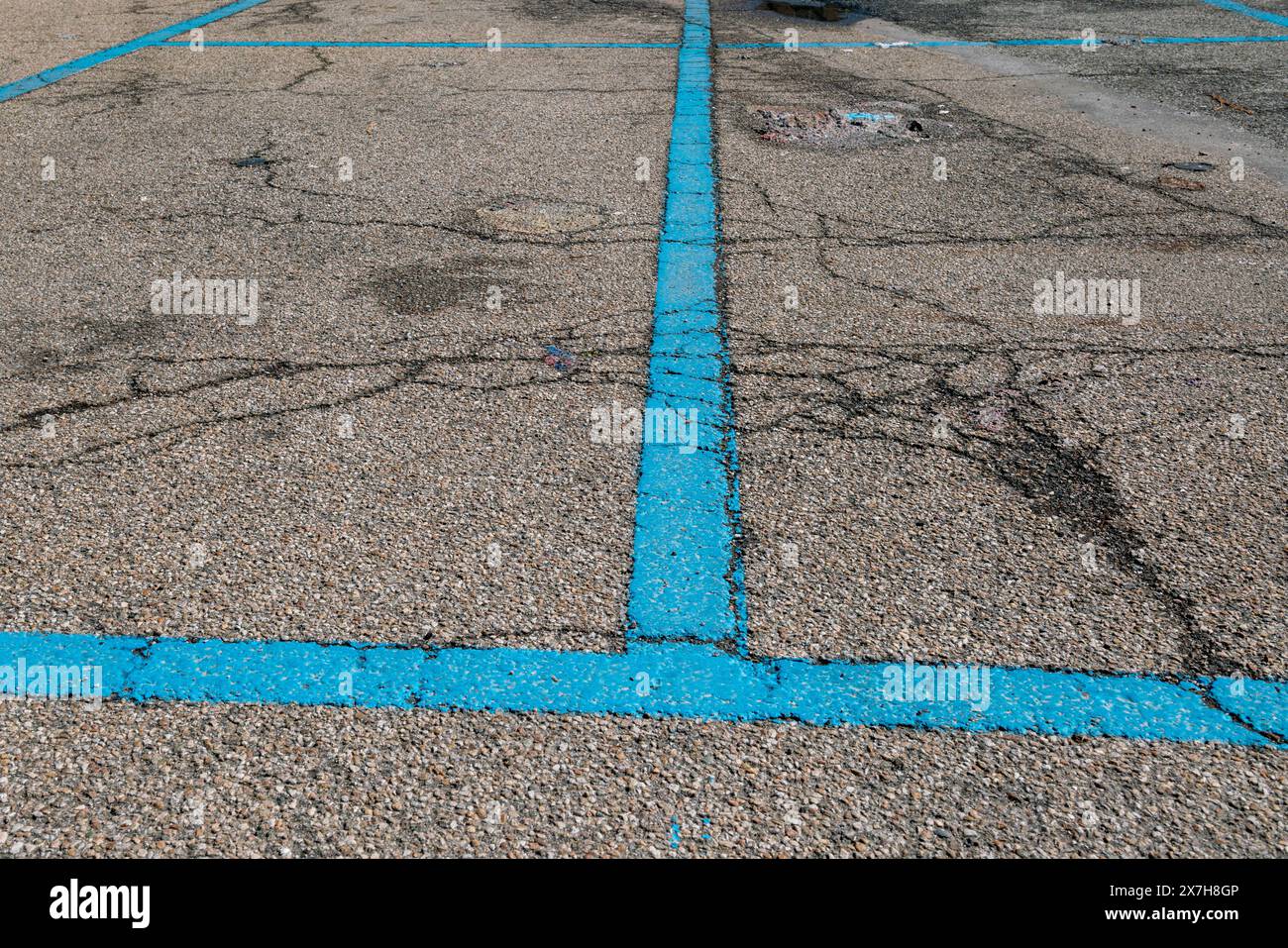 Paid parking lots are indicated with blue lines. neighborhoods with ...
