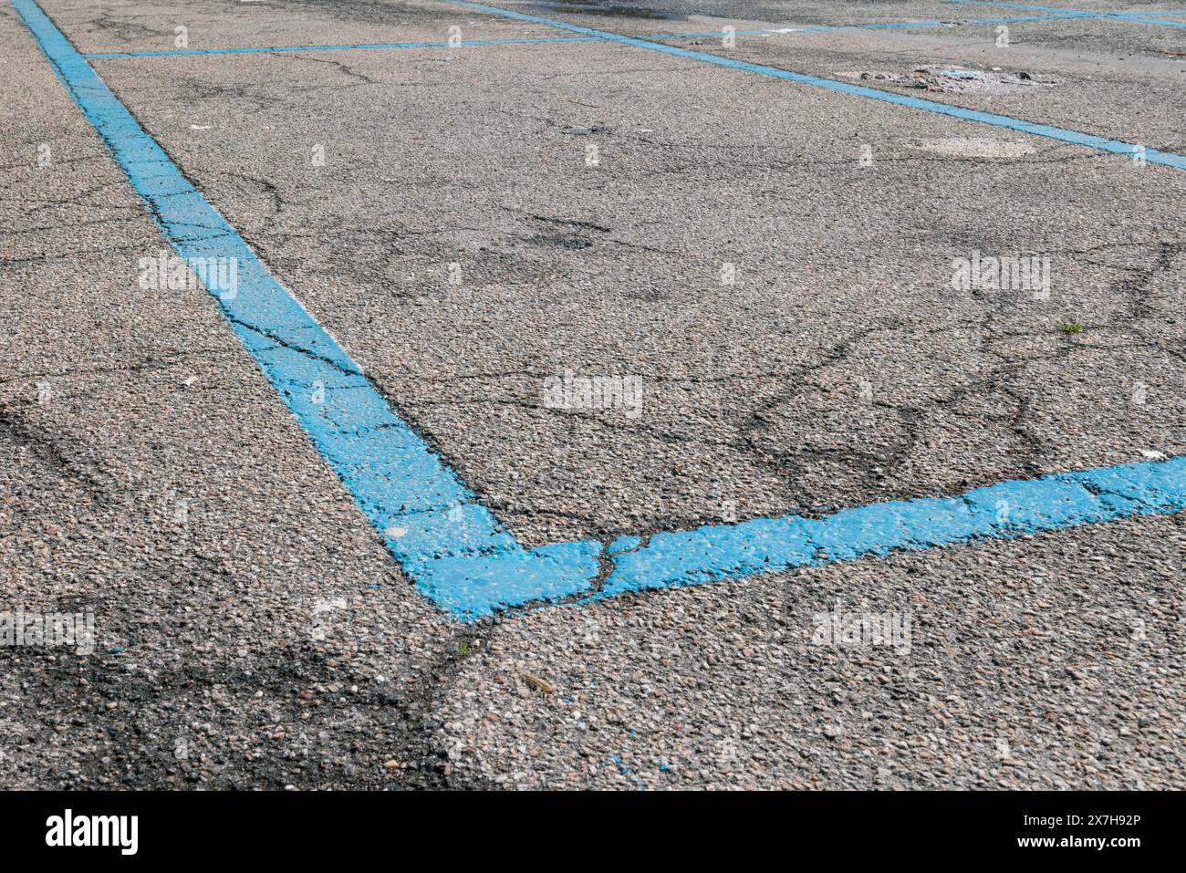 Paid parking lots are indicated with blue lines. neighborhoods with ...