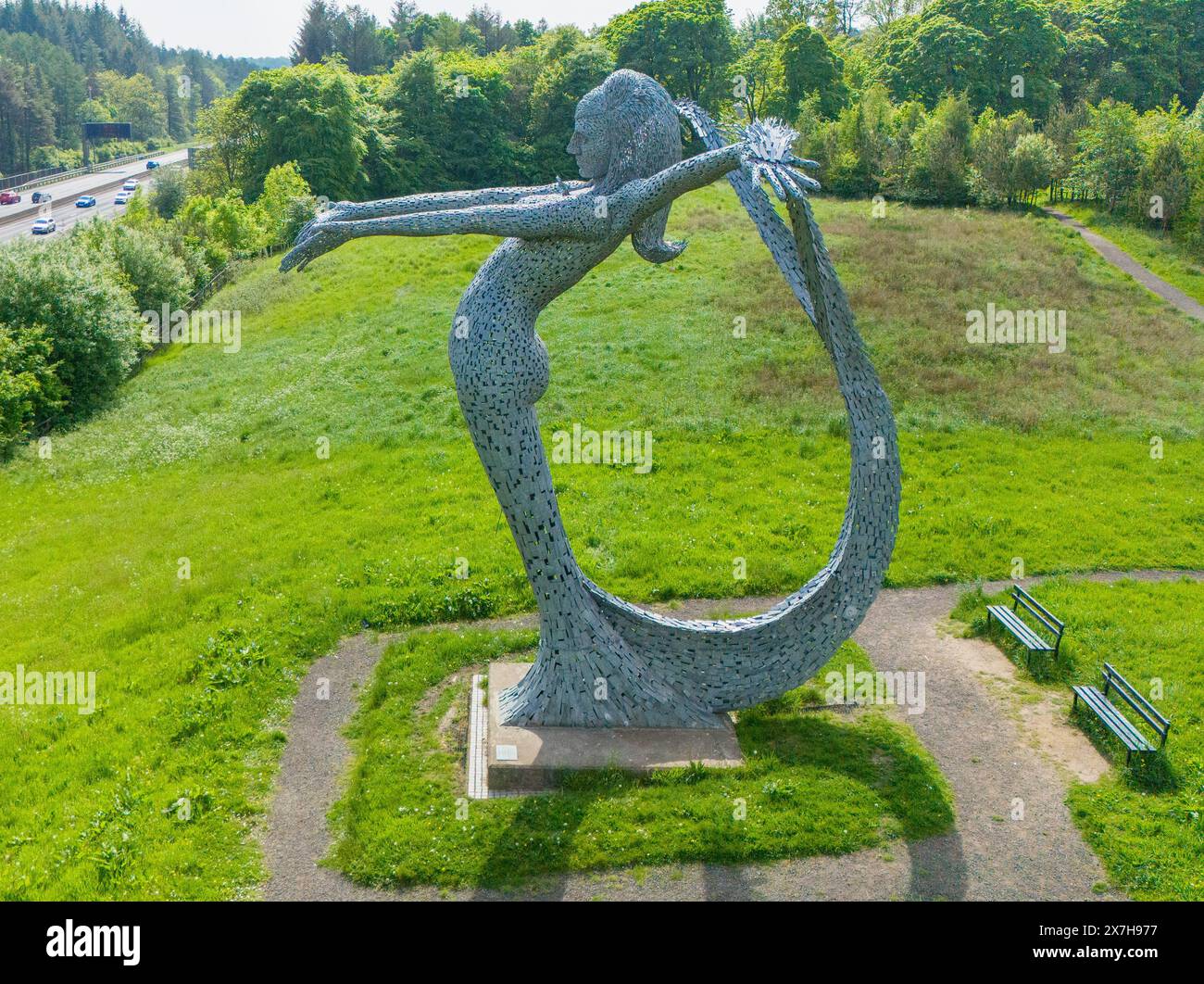 ARRIA 10 metre steel sculpture by Glasgow artist Andy Scott in ...