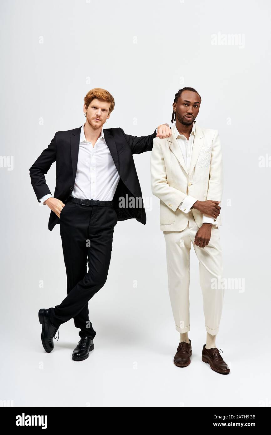 Two men in tailored attire hi-res stock photography and images - Alamy