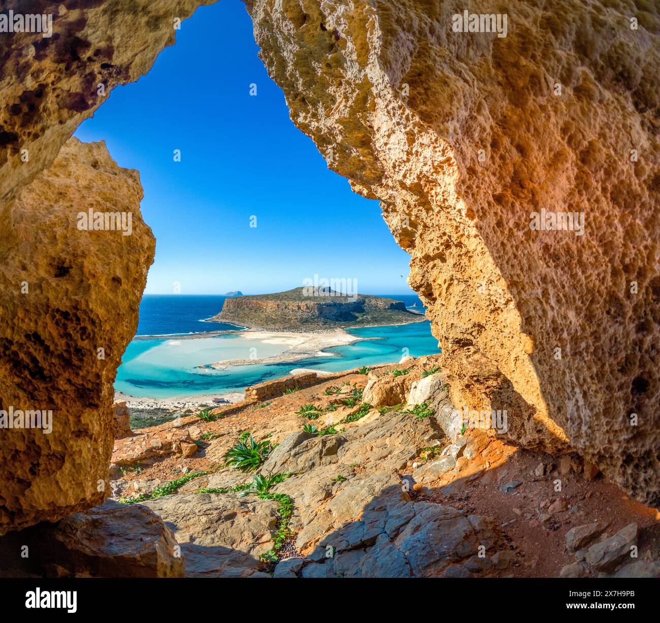 Amazing view of Balos Lagoon with magical turquoise waters, lagoons ...