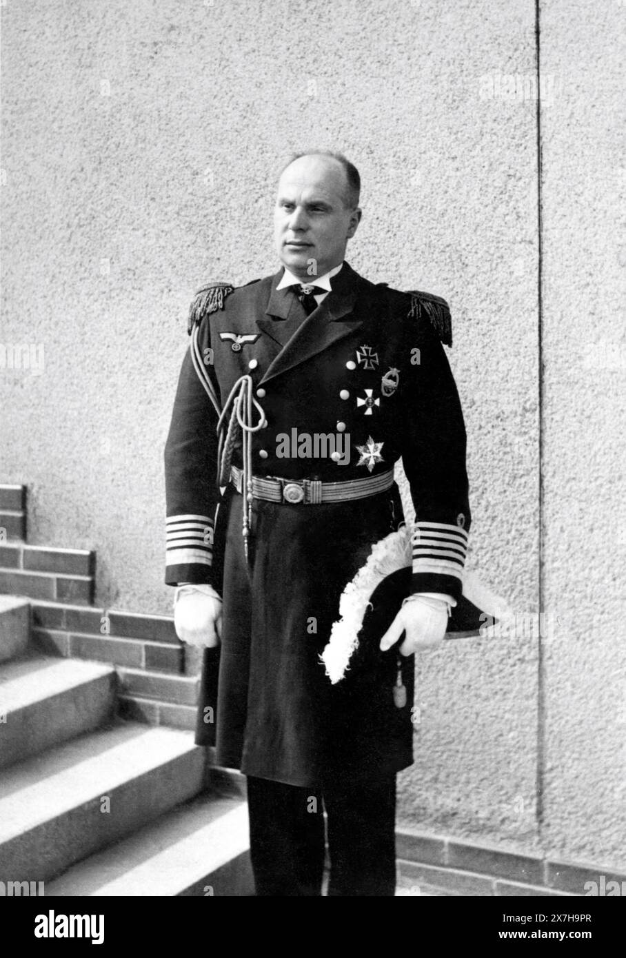 Unidentified Czech actor in costume as Grand Admiral Erich Raeder Chief ...