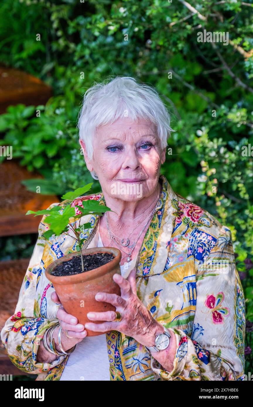 London, UK. 20th May, 2024. Dame Judy Dench s joined by a student ...