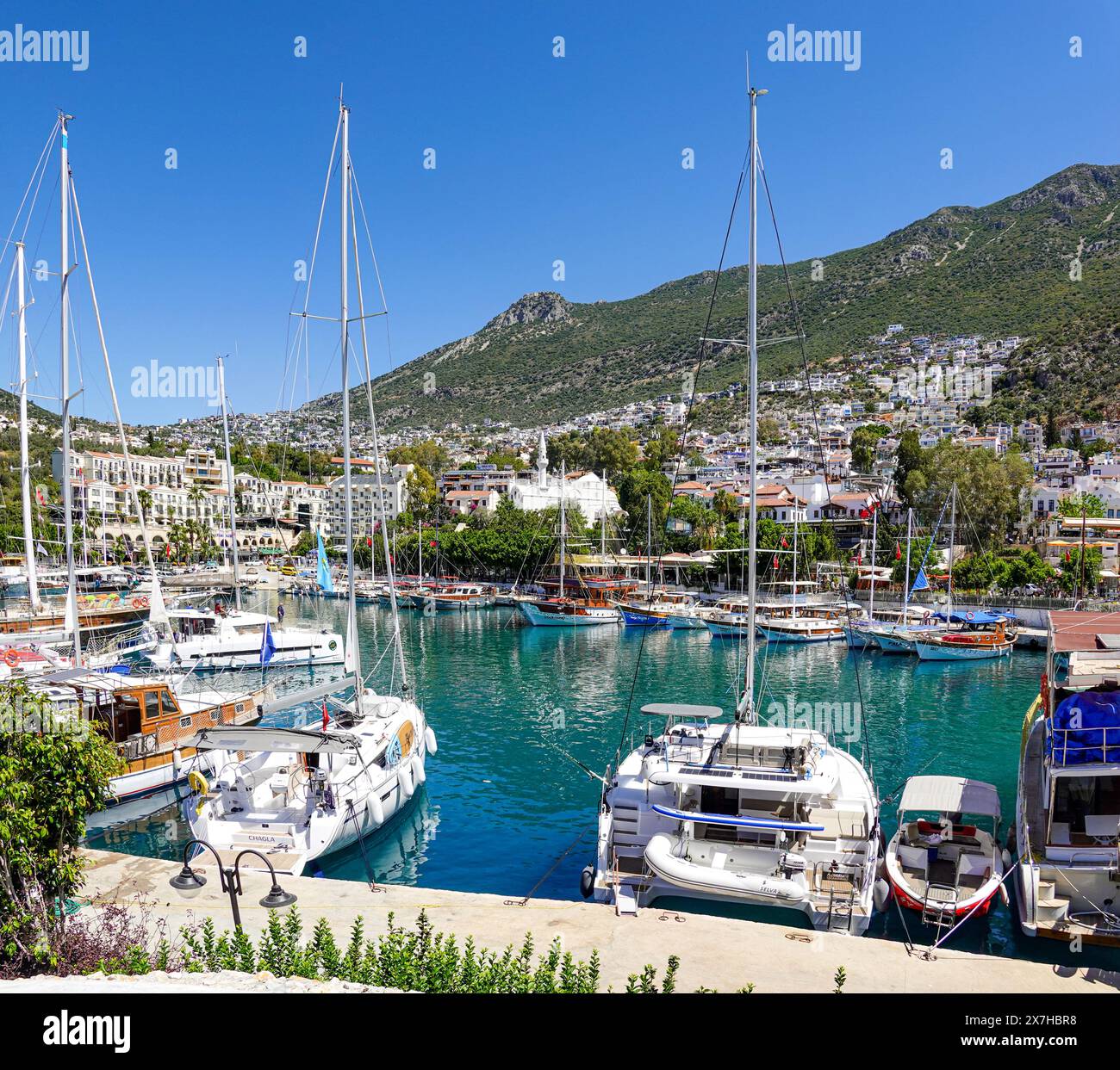 The popular resort of Kalkan, Antalya, Turkey Stock Photo - Alamy