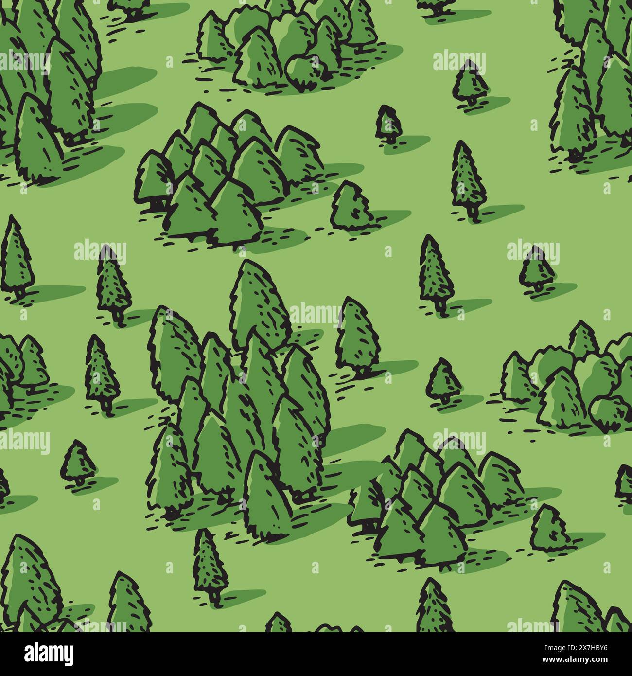 Trees from above vector Stock Vector Images - Alamy