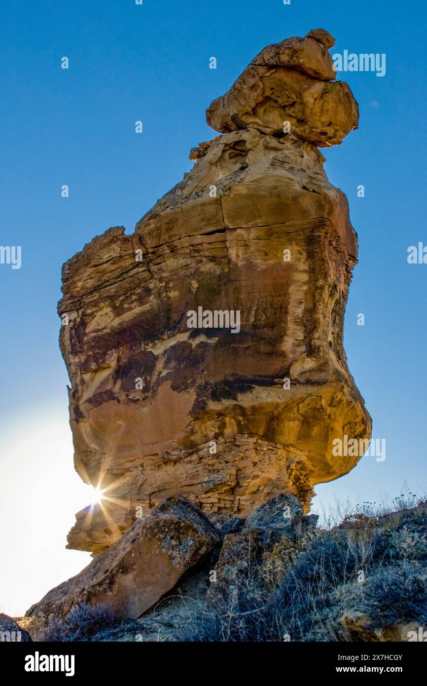Foghorn Leghorn Rock, near Rangely, Colorado. Named after the Looney ...
