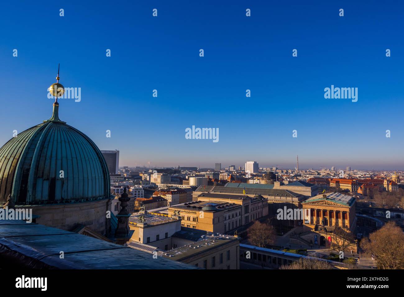 Aerial panoramic view of central Berlin from Berlin Cathedral Stock ...