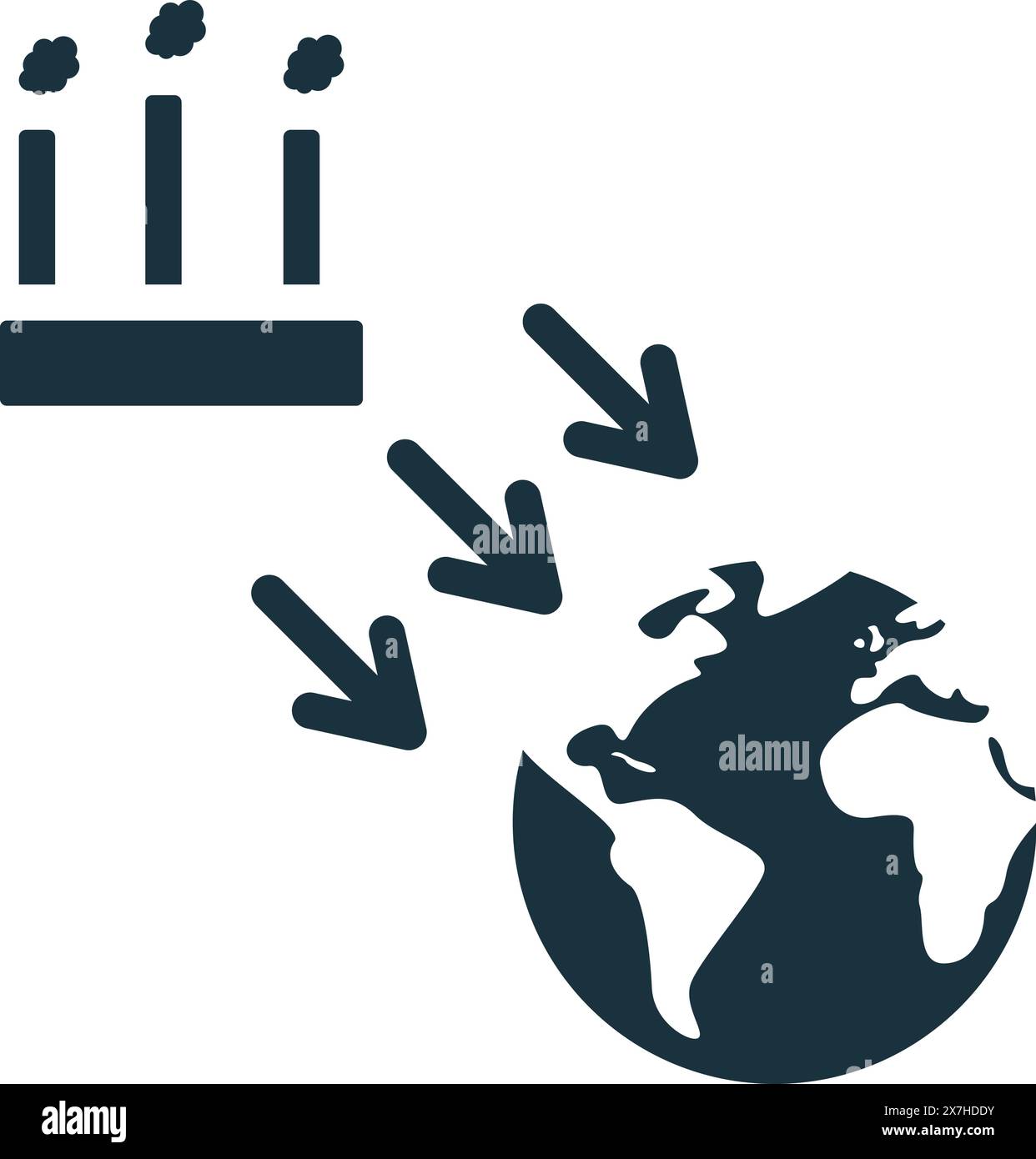 Environmental Impact icon. Monochrome simple Social Responsibility icon ...