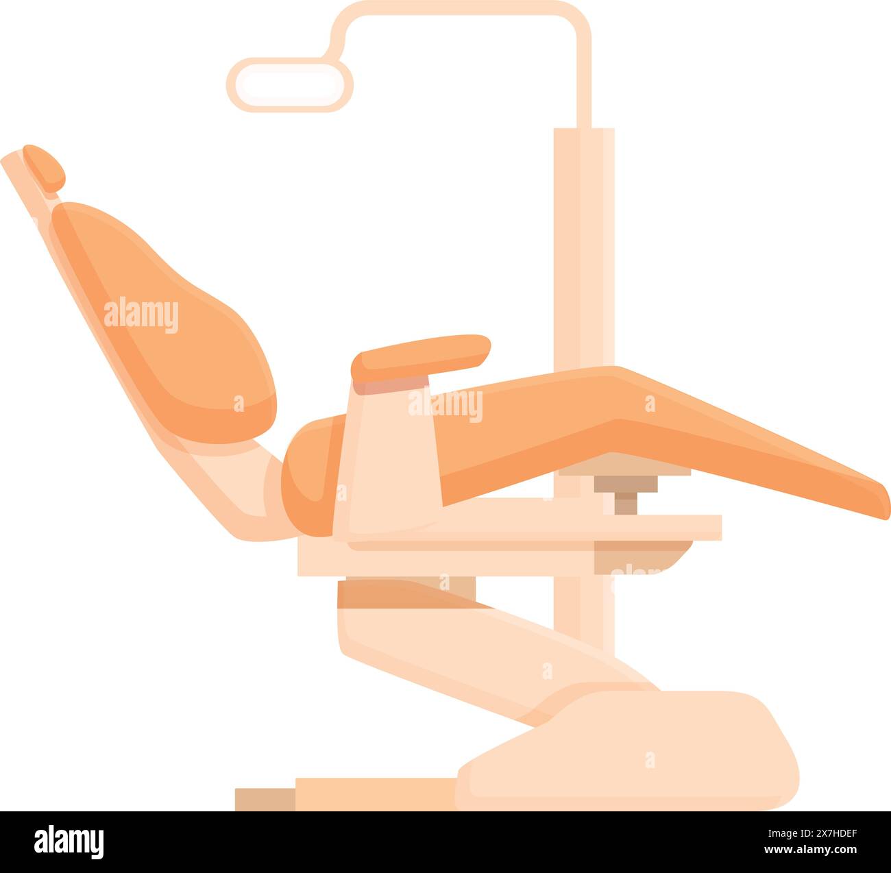 Modern dental chair vector illustration for dentist's office ...