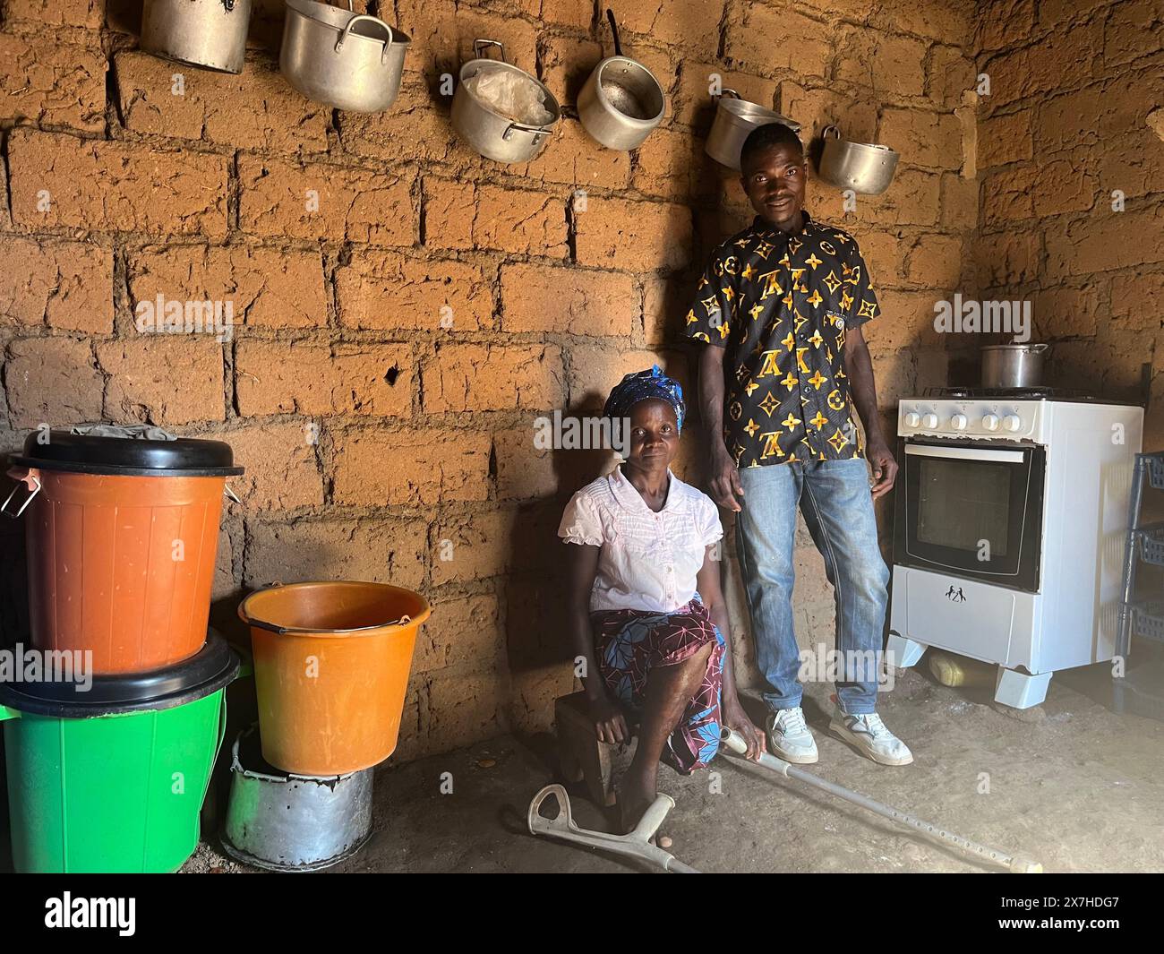 Calulo, Angola. 03rd May, 2024. Small farmer Ana José Capagaio (37 ...