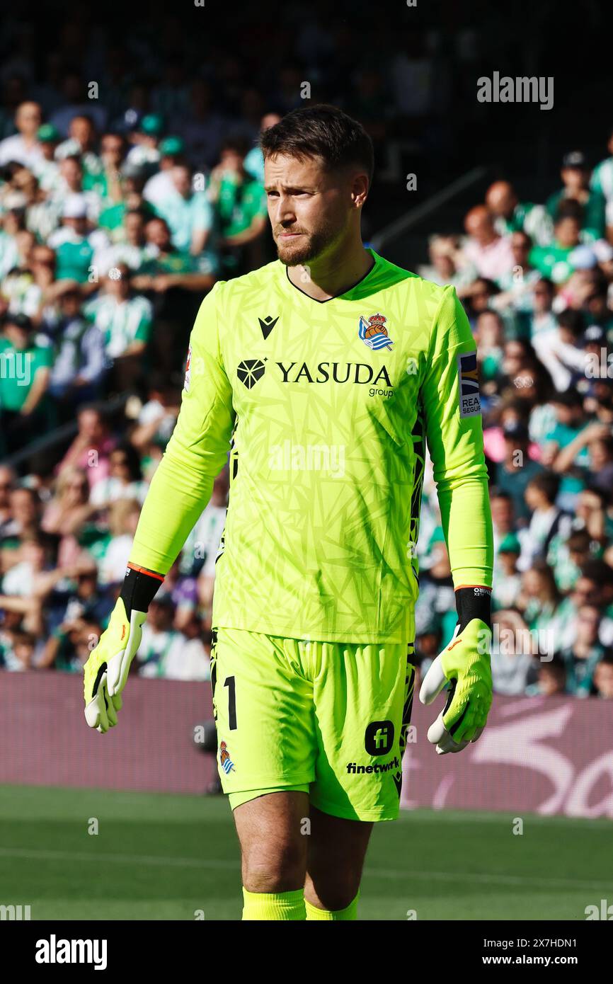 Sevilla, Spain. 19th May, 2024. Alex Remiro (Sociedad) Football/Soccer ...