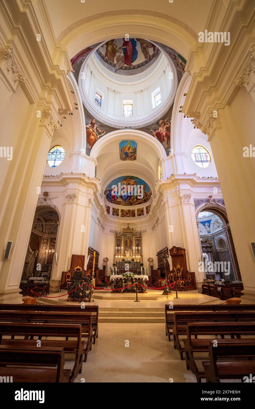 The interior of Noto Cathedral dedicated to St Nicholas of Myra, Noto ...